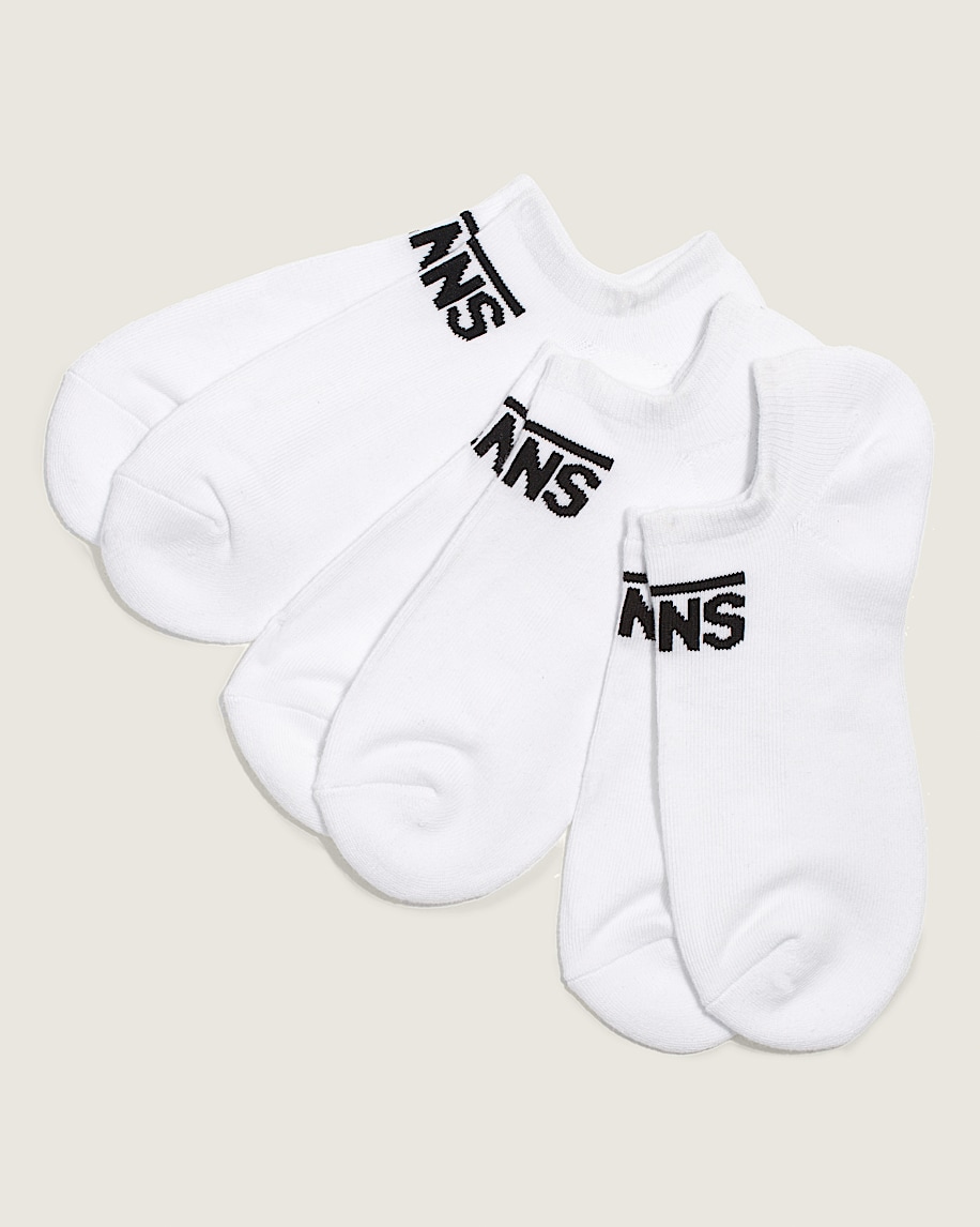 Kids Classic Kick Socks 3-Pack in White | Vans Canada
