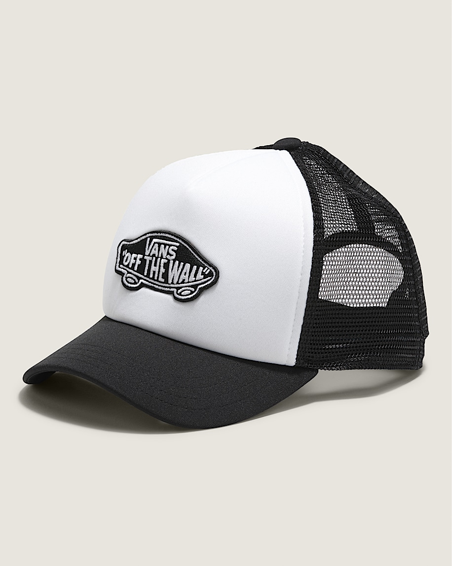 Kids Classic Patch Trucker Hat in Black / White | Vans Kids Classic Patch Trucker Hat in Black / White | Vans