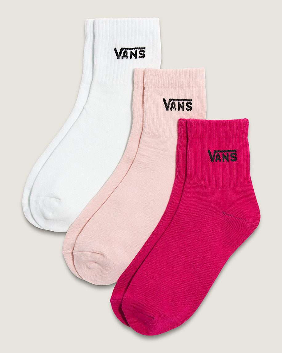 Kids Classic Half Crew Socks in Cherries Jubilee Pink / White | Vans