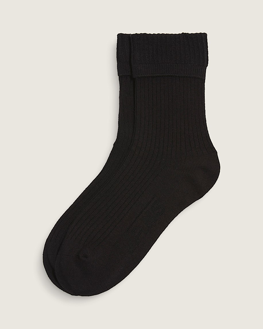 Cuff It Half Crew Socks in Black | Vans