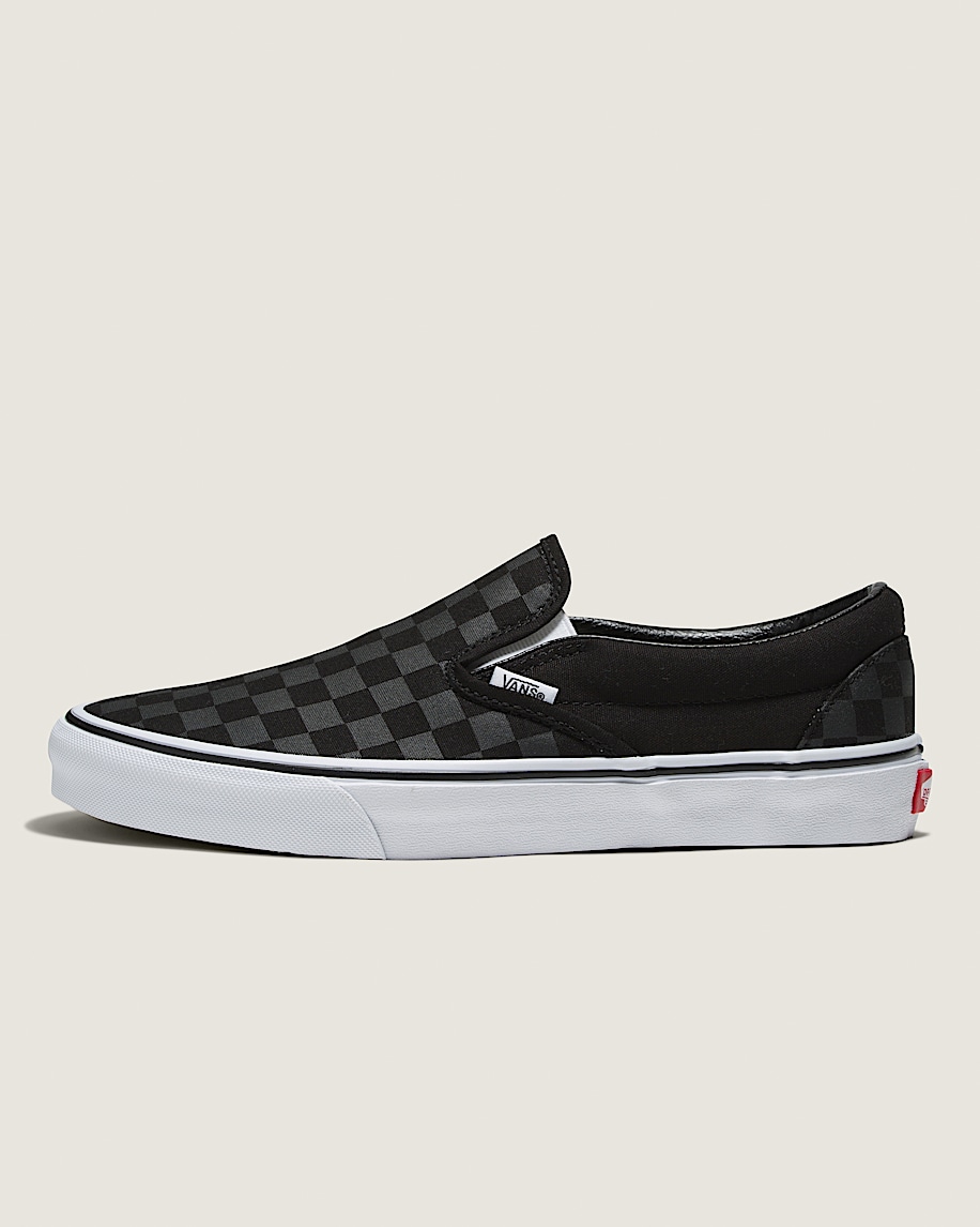 Chaussures Customs Damier Noir Slip-On Wide | Vans® Canada