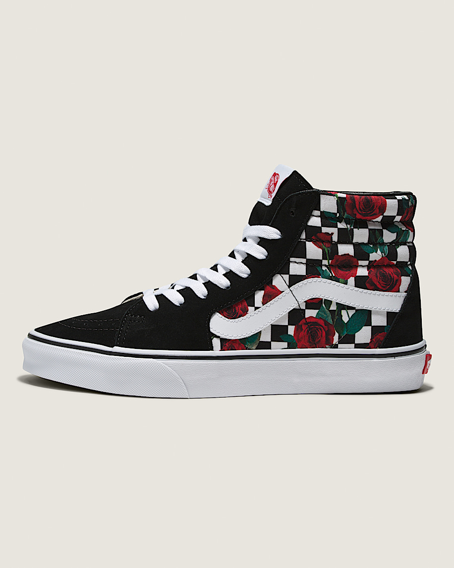 Customs Checkerboard Roses Sk8-Hi in Customs | Vans