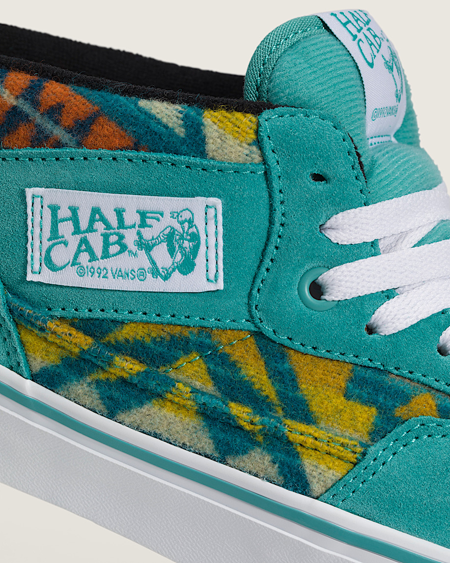 Van Doren Approved X All Nations Half Cab Shoe in Turquoise Blue | Vans