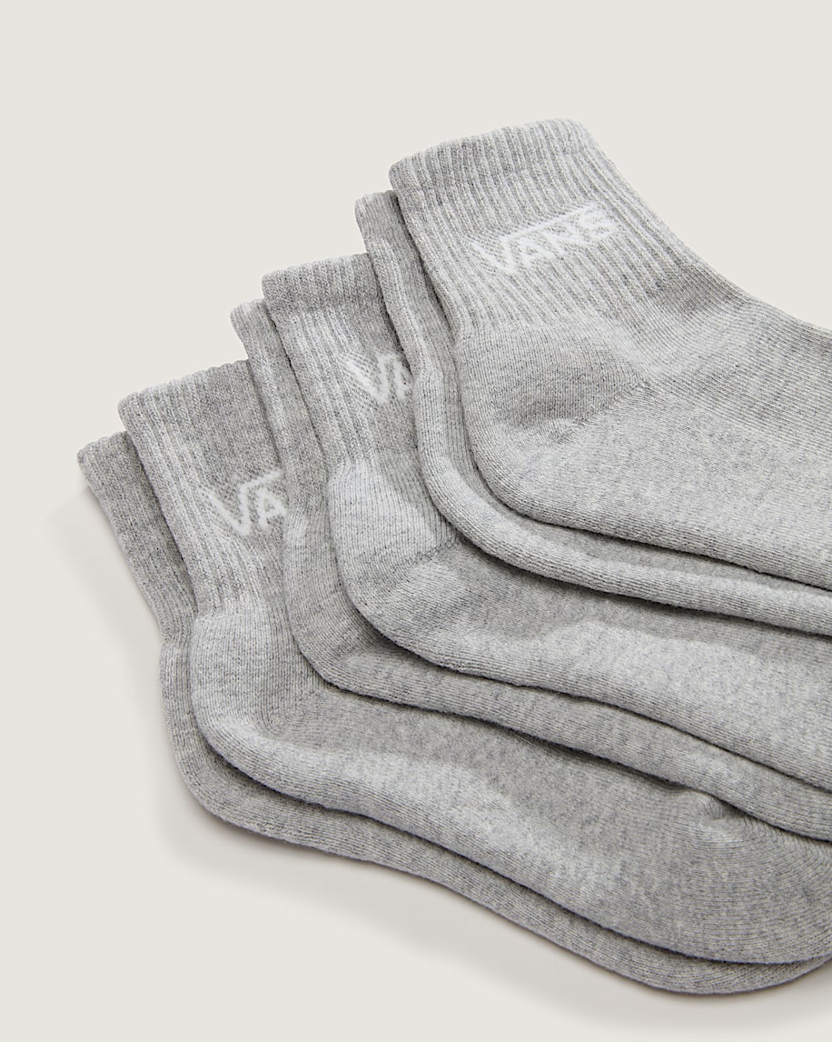 Kids Classic Half Crew Socks 3-Pack in Heather Grey | Vans