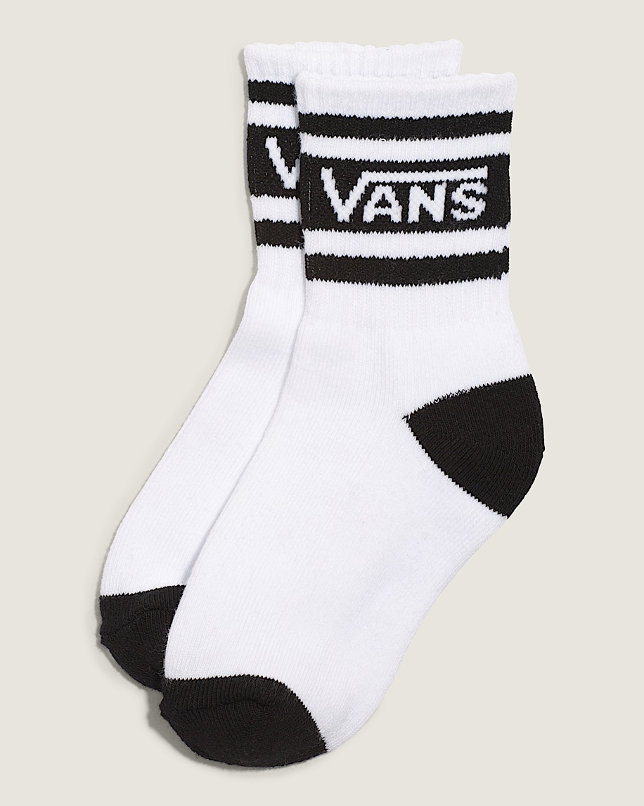Toddler Vans Drop V Crew Socks in Black | Vans