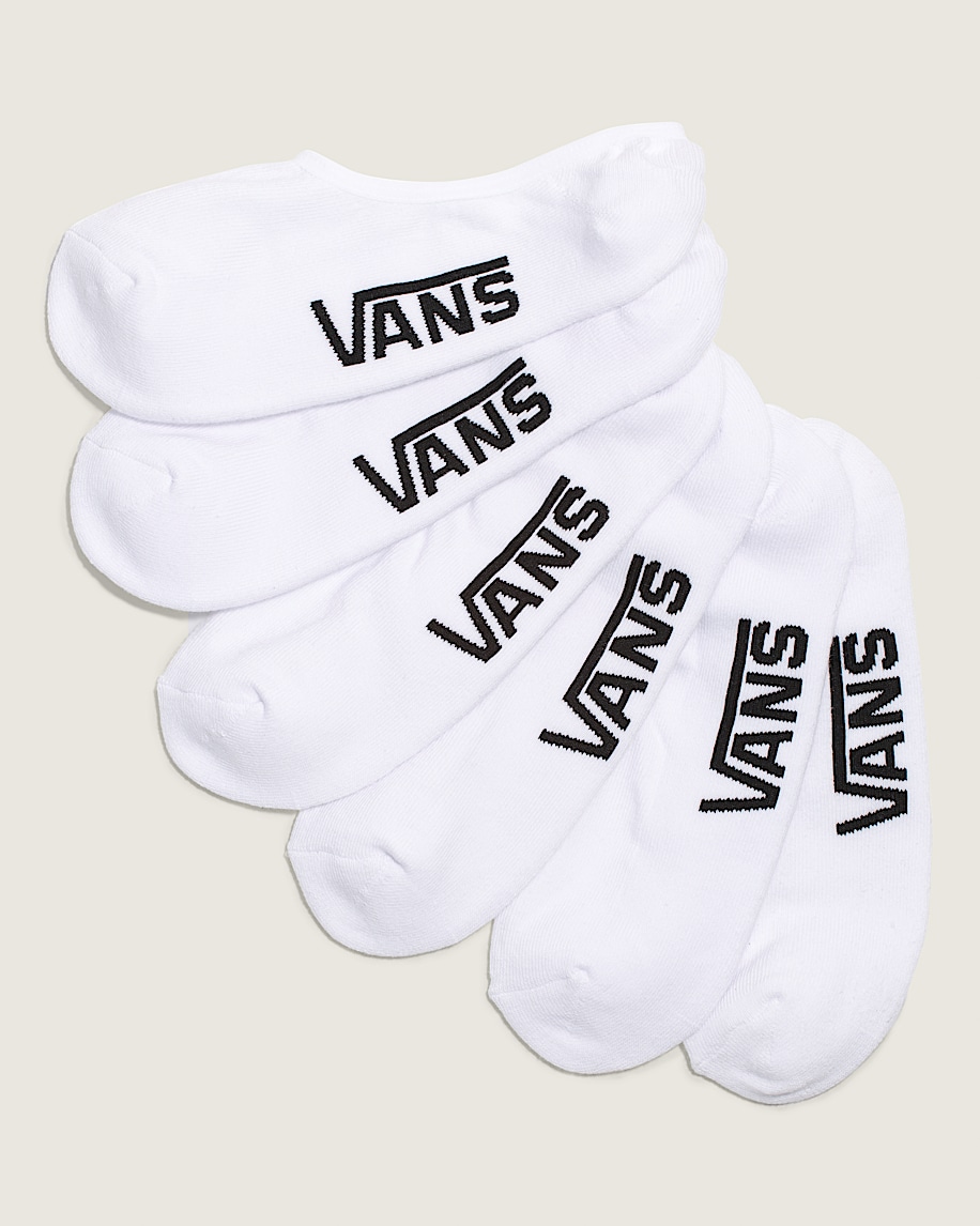 Classic No Show Socks 3-Pack en White | Vans CA