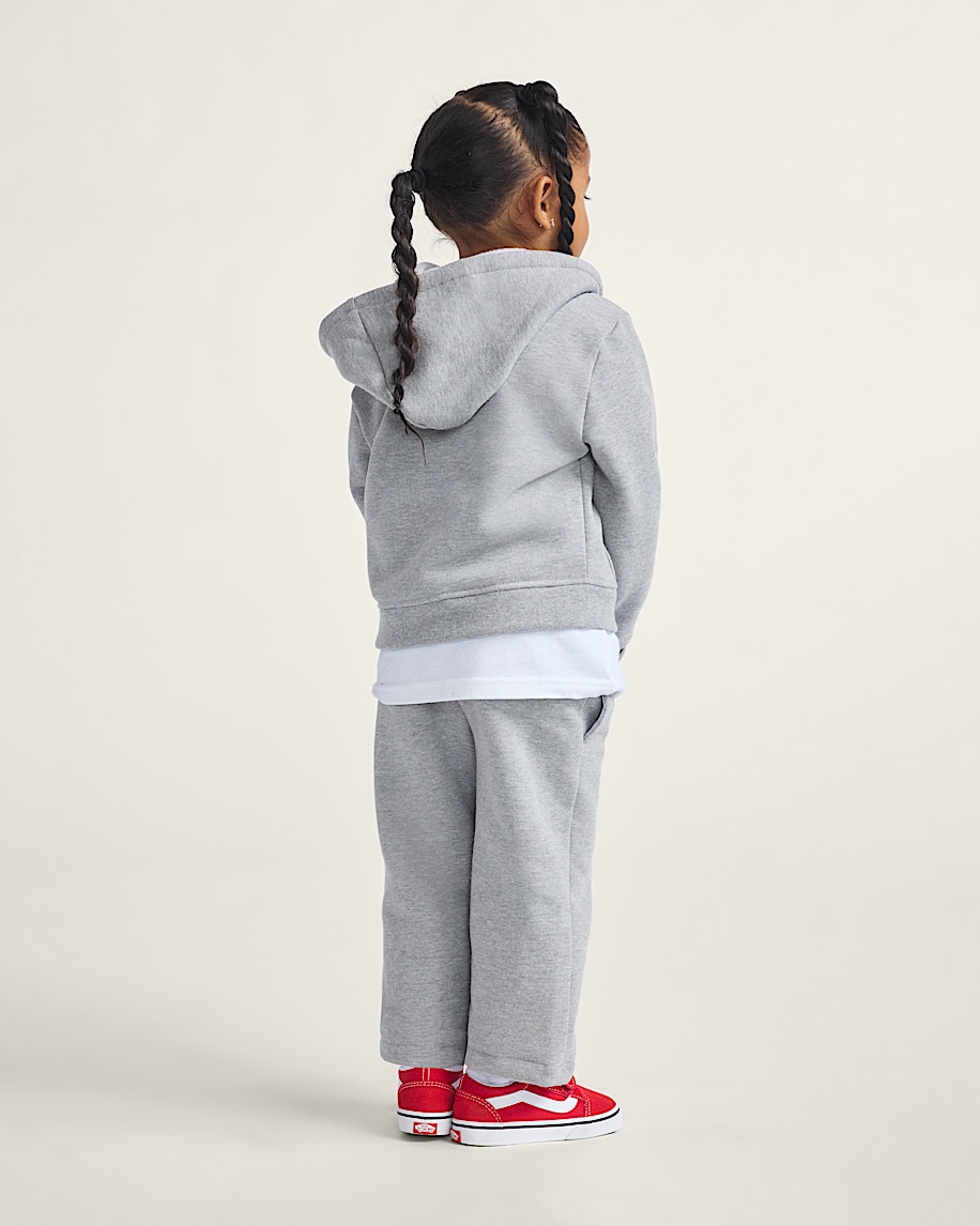 Little Kids Checker Cherries Sweatpants in Cement Heather Grey | Vans