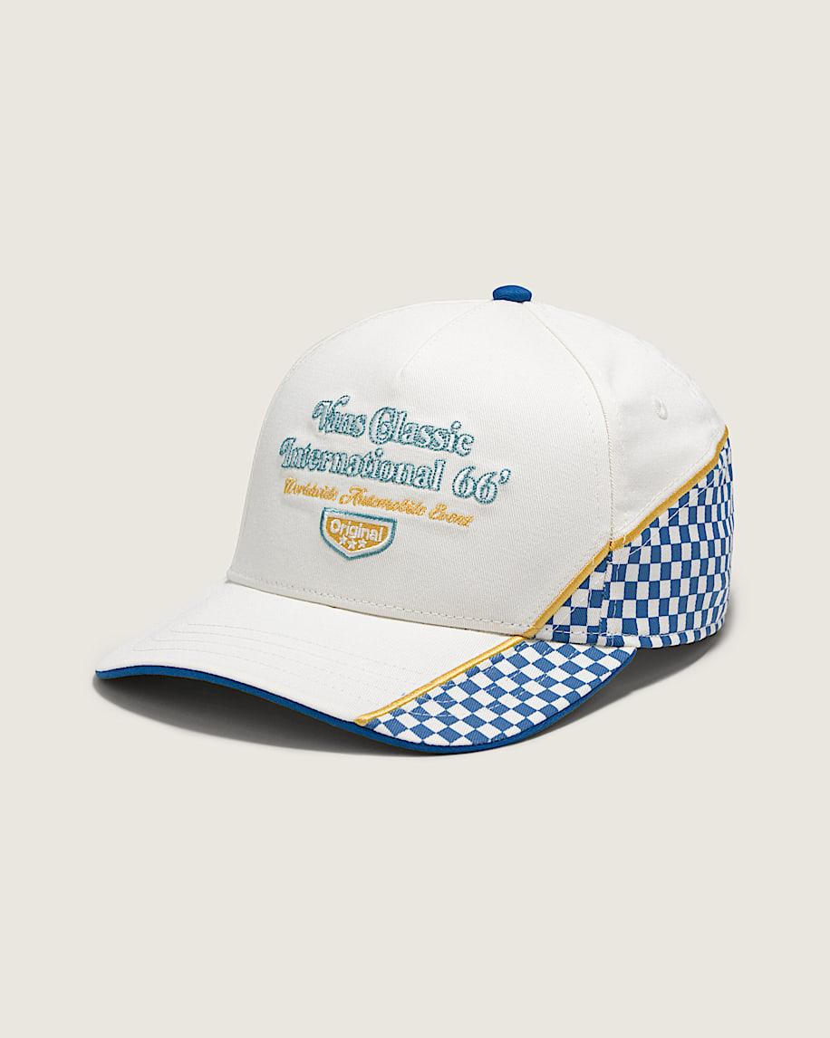 Vans Classic Strapback Hat in White / Blue | Vans