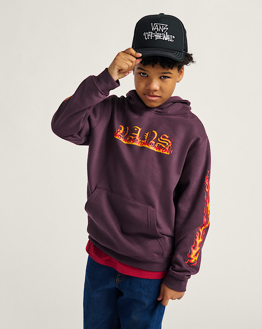 Kids Vans Pop Trucker Hat en Black | Vans CA