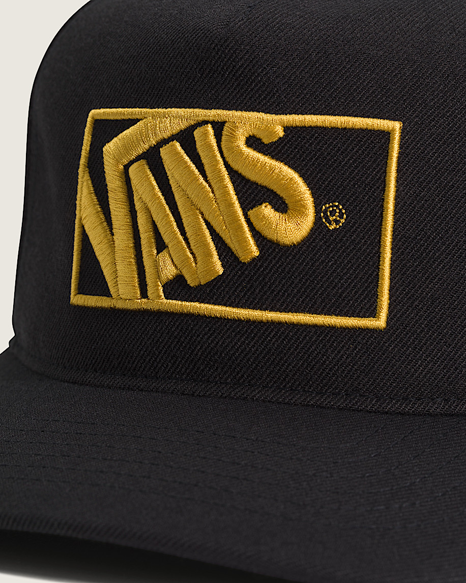 Vans Formula Snapback Hat en Black / Burnt Gold Yellow | Vans CA